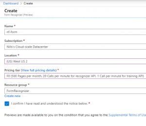 Using Form Recognizer to recognize custom forms – NillsF blog