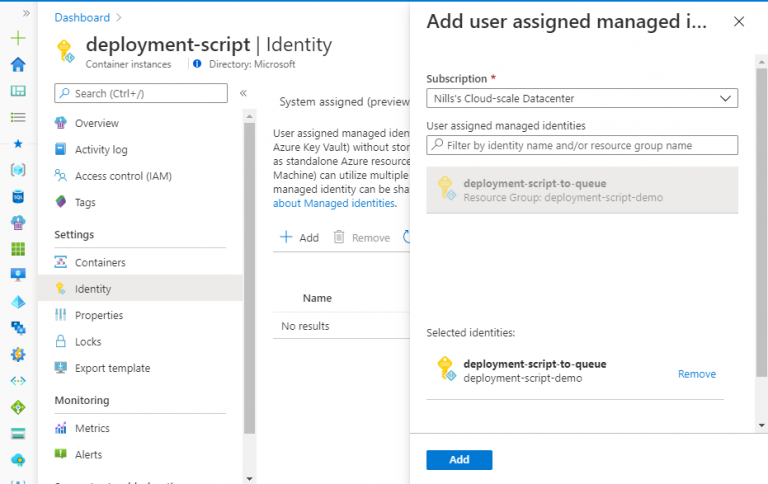 Execute arbitrary PowerShell or Azure CLI in an ARM template – NillsF blog
