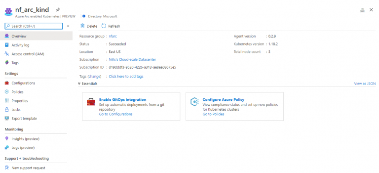 Onboarding a Kubernetes cluster to Azure Arc – NillsF blog