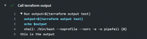 How to use ‘terraform output’ in a GitHub action – NillsF blog