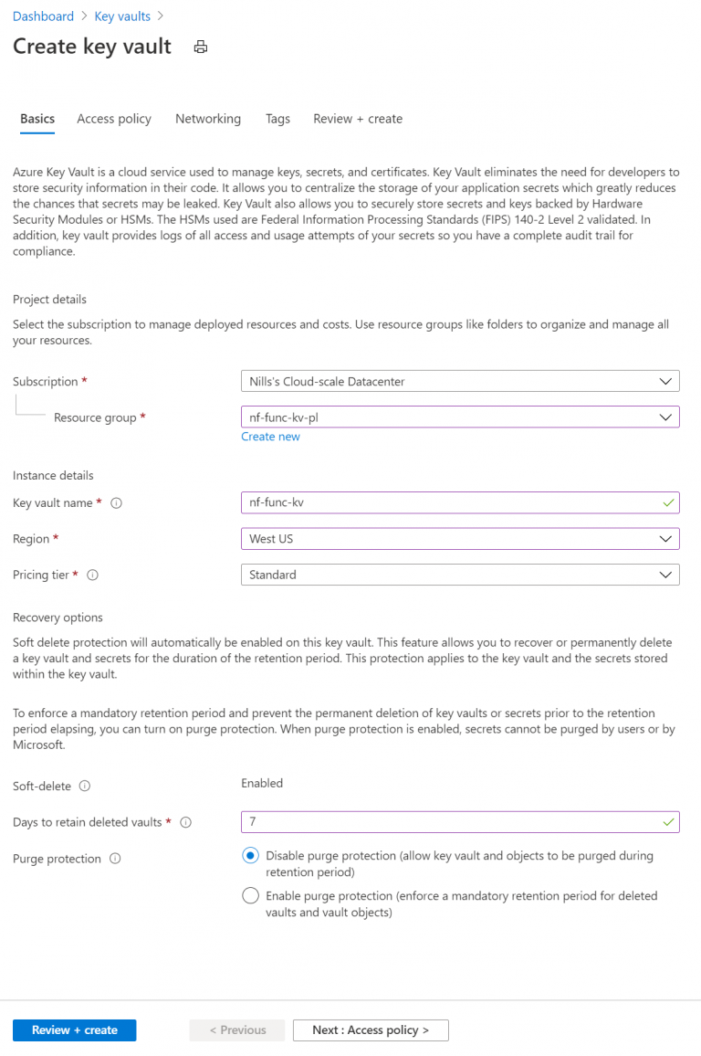 Connect Azure Functions Securely To Key Vault Using Vnet Integration And Private Link Nillsf Blog