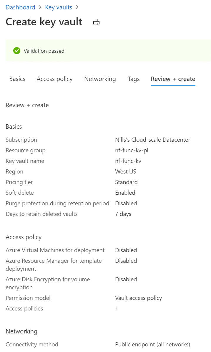 Connect Azure Functions Securely To Key Vault Using Vnet Integration And Private Link Nillsf Blog