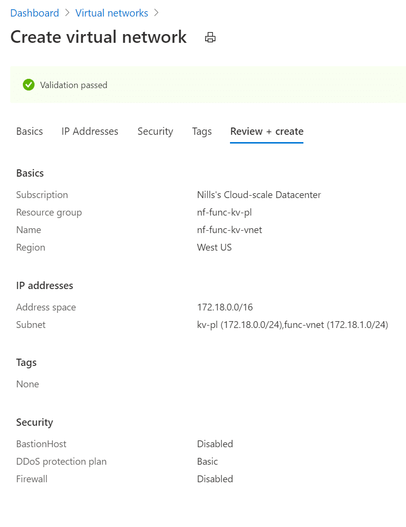 Connect Azure Functions Securely To Key Vault Using Vnet Integration And Private Link Nillsf Blog