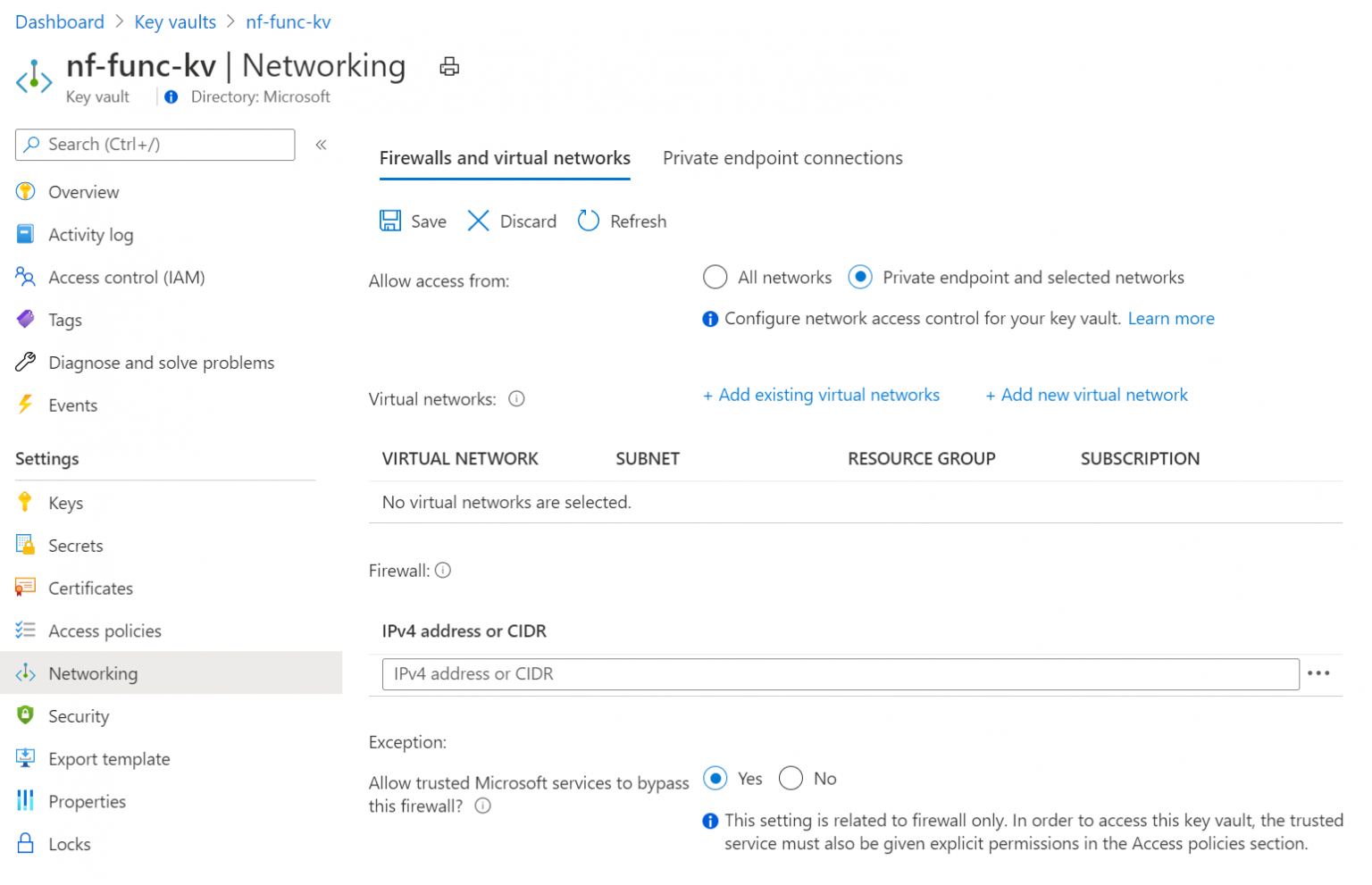 Connect Azure Functions Securely To Key Vault Using Vnet Integration And Private Link Nillsf Blog 