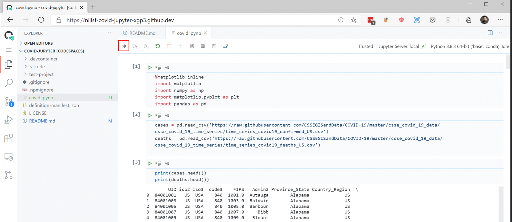First look at GitHub Codespaces – NillsF blog