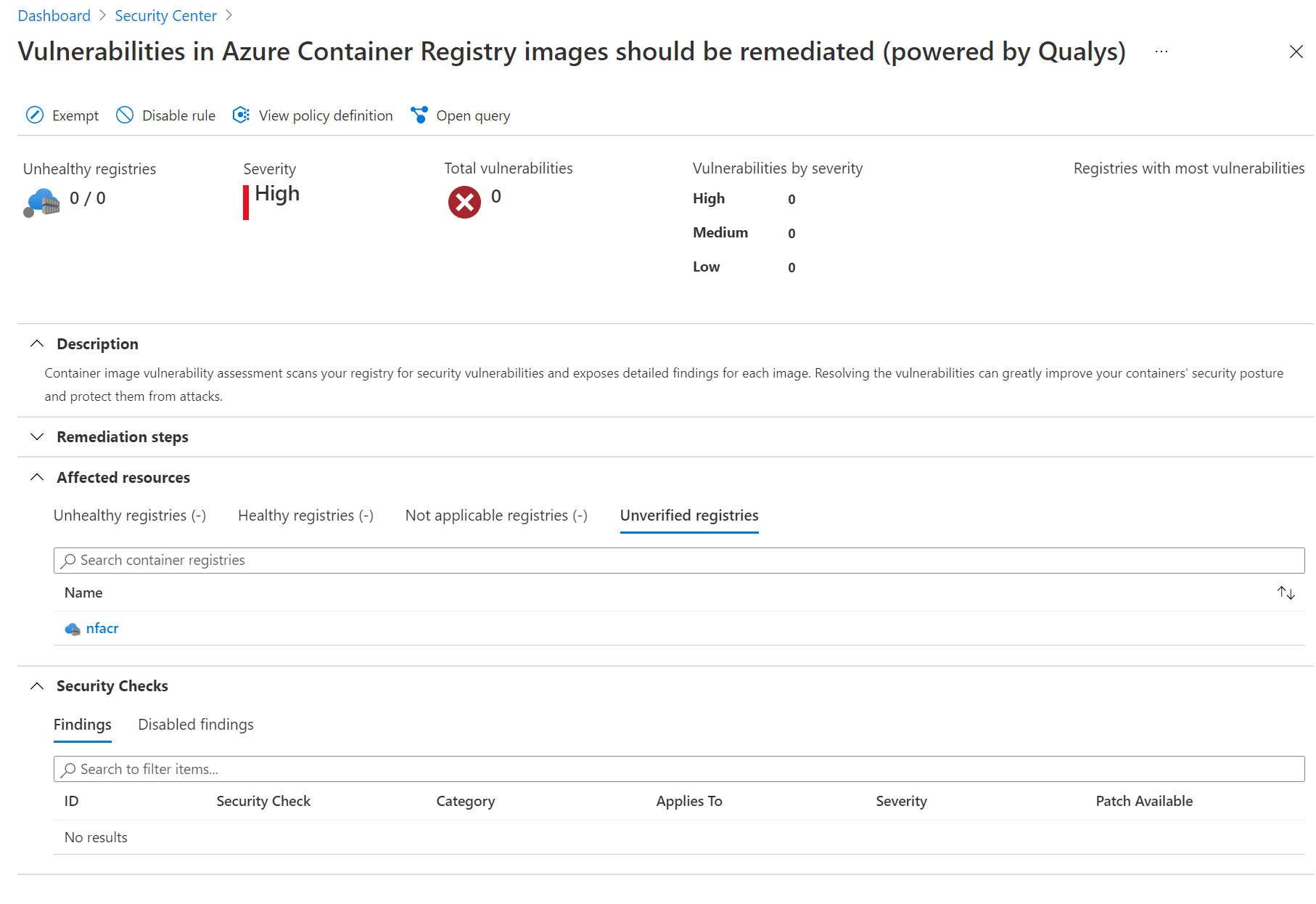 Image Security Scanning In Azure Container Registry Nillsf Blog