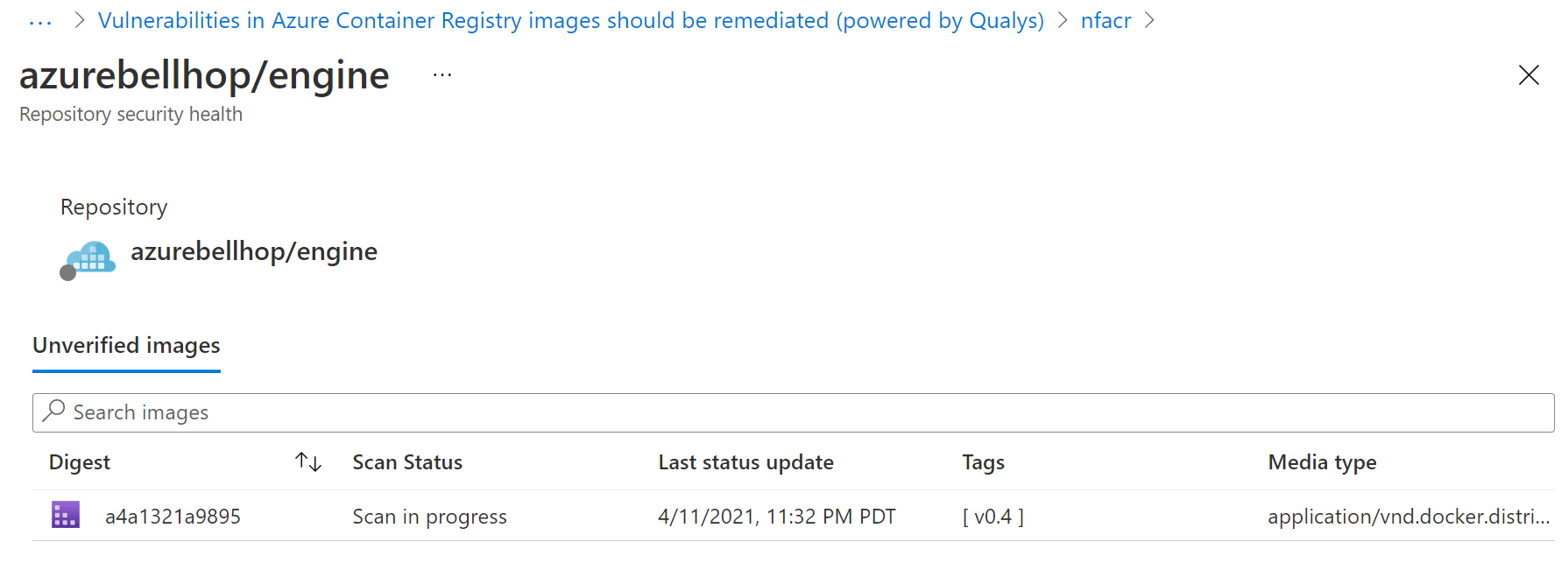 Image security scanning in Azure Container Registry – NillsF blog