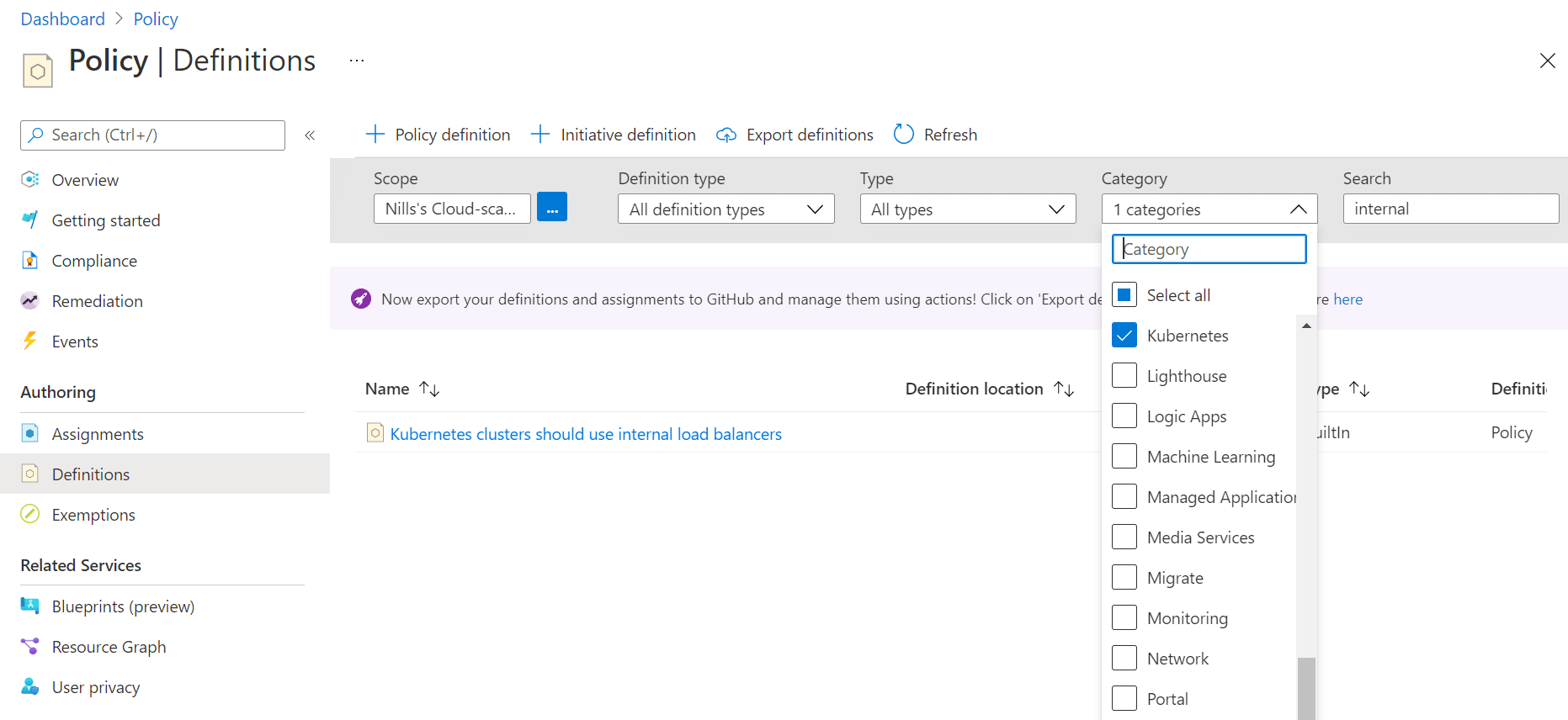 Block public load balancers on Azure Kubernetes Service using Azure ...