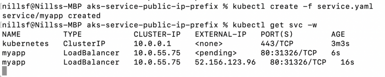 Using public IPs from a public IP prefix in Azure Kubernetes Service ...